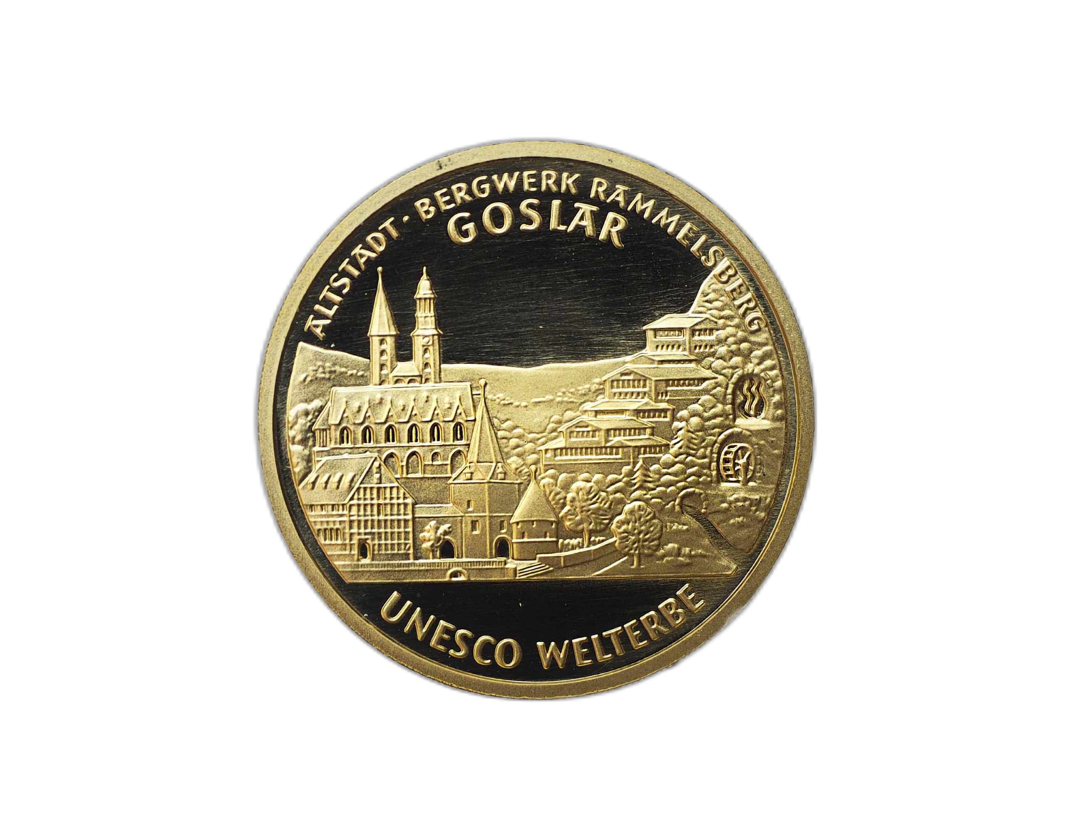 100 EURO Goldmünze UNESCO Altstadt Goslar 2008 online kaufen bei Gold ...
